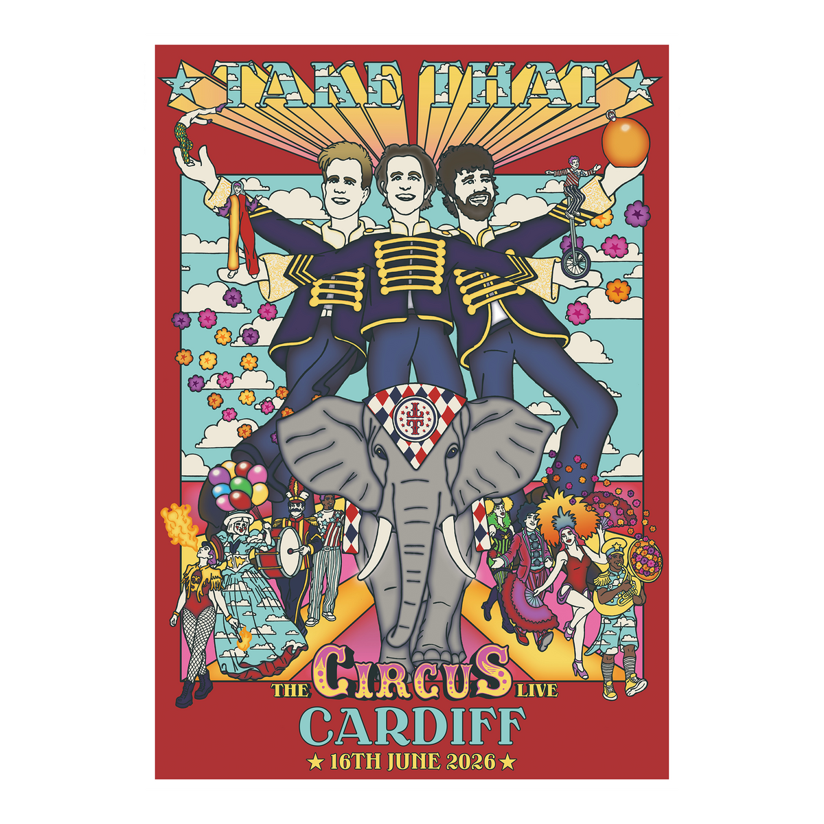 The Circus Live Cardiff Poster – Take That
